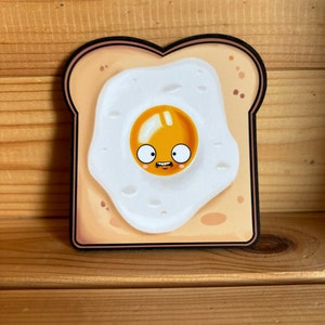 Toaster Coasters Pack of 4 / Cartoon Toast Coasters / Wooden Slices - Etsy