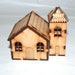 OO Gauge Model Railway MDF Laser Cut 00 Village 5 X Buildings House ...