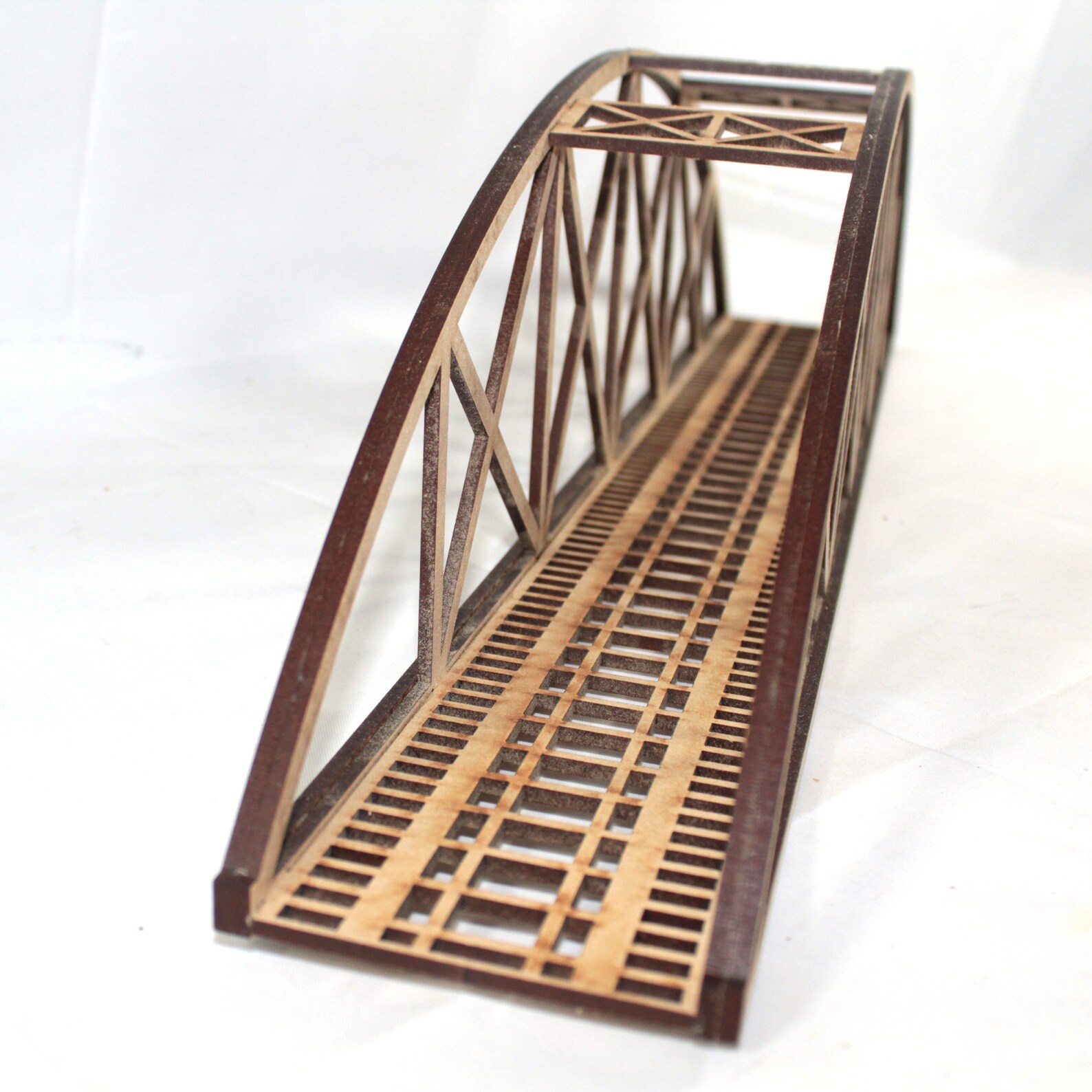 Model Railway Single Track Bridge 00 / OO Gauge MDF Bow 570mm ...