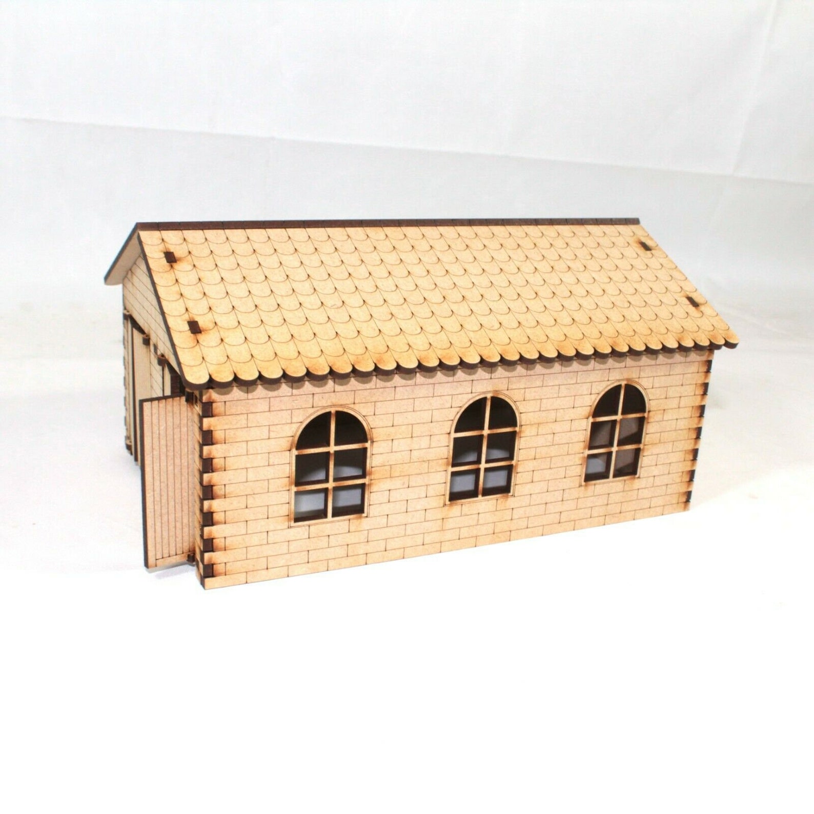 OO Gauge Model Railway MDF Laser Cut Twin Track Engine Shed 00 1:76 ...