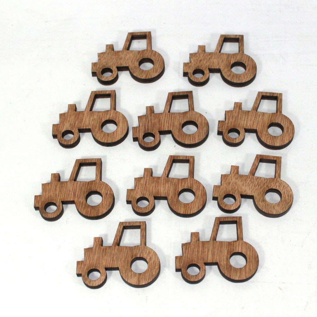 Tractor Laser Cut Plywood Wood Shapes for Craft Making & - Etsy