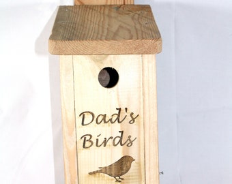 Personalized Wooden Bird Box, Handmade Nesting Box - Etsy UK