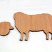 Laser Cut 150mm Sheep With Moveable Head Made From 5mm Plywood Craft ...