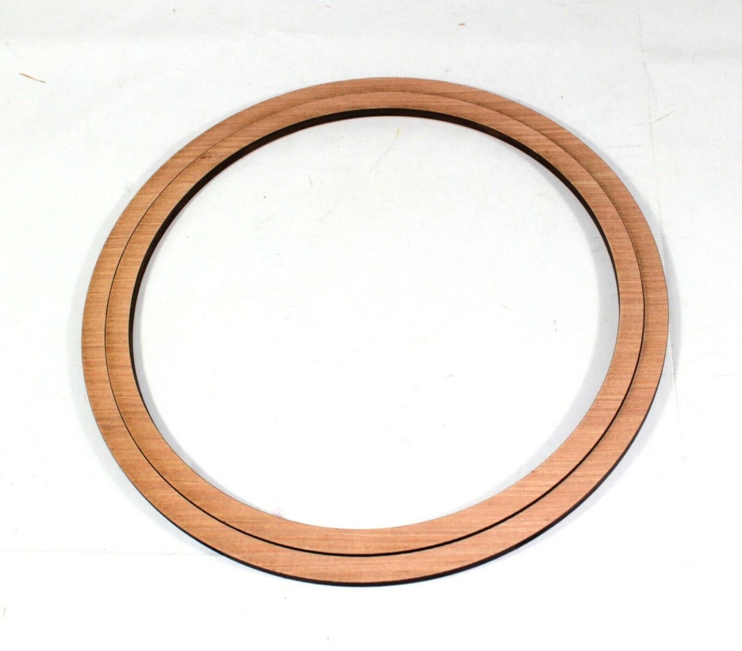 Wooden Plywood Circle Hoops 240mm With 2 X 10mm Hoop 5mm Ply Macrame ...