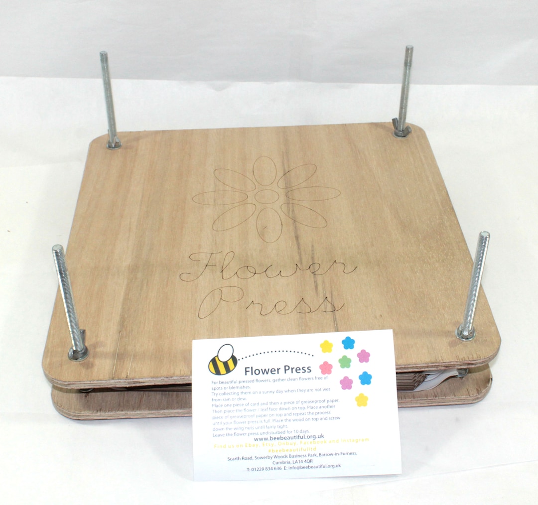 Large Flower Press Wooden 350mm Complete Kit (35cm) Made From 9mm ...