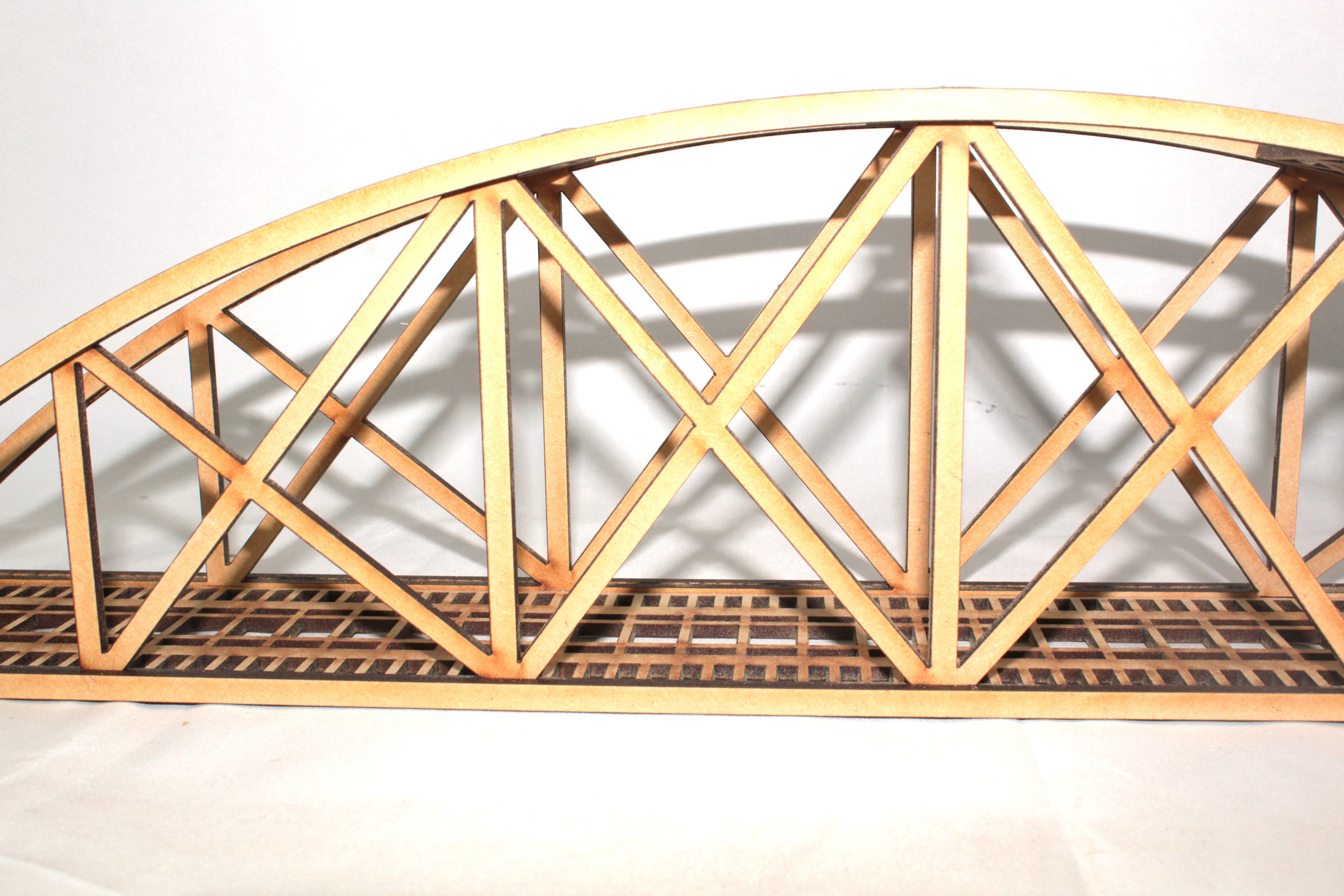 Model Railway Single Track Bridge 00 / OO Gauge MDF Bow 570mm ...