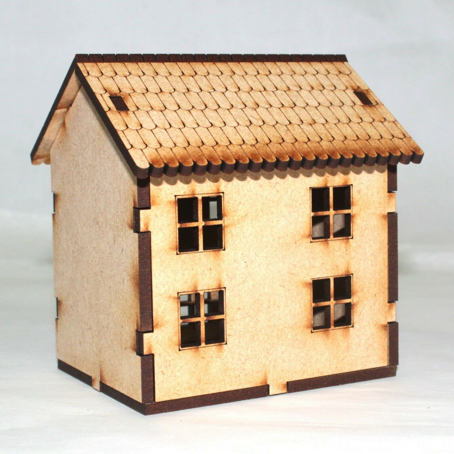 OO Gauge Model Railway MDF Laser Cut 00 Village 5 X Buildings House ...