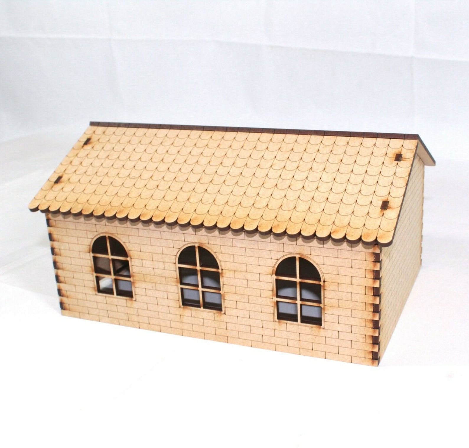 OO Gauge Model Railway MDF Laser Cut Twin Track Engine Shed 00 1:76 ...