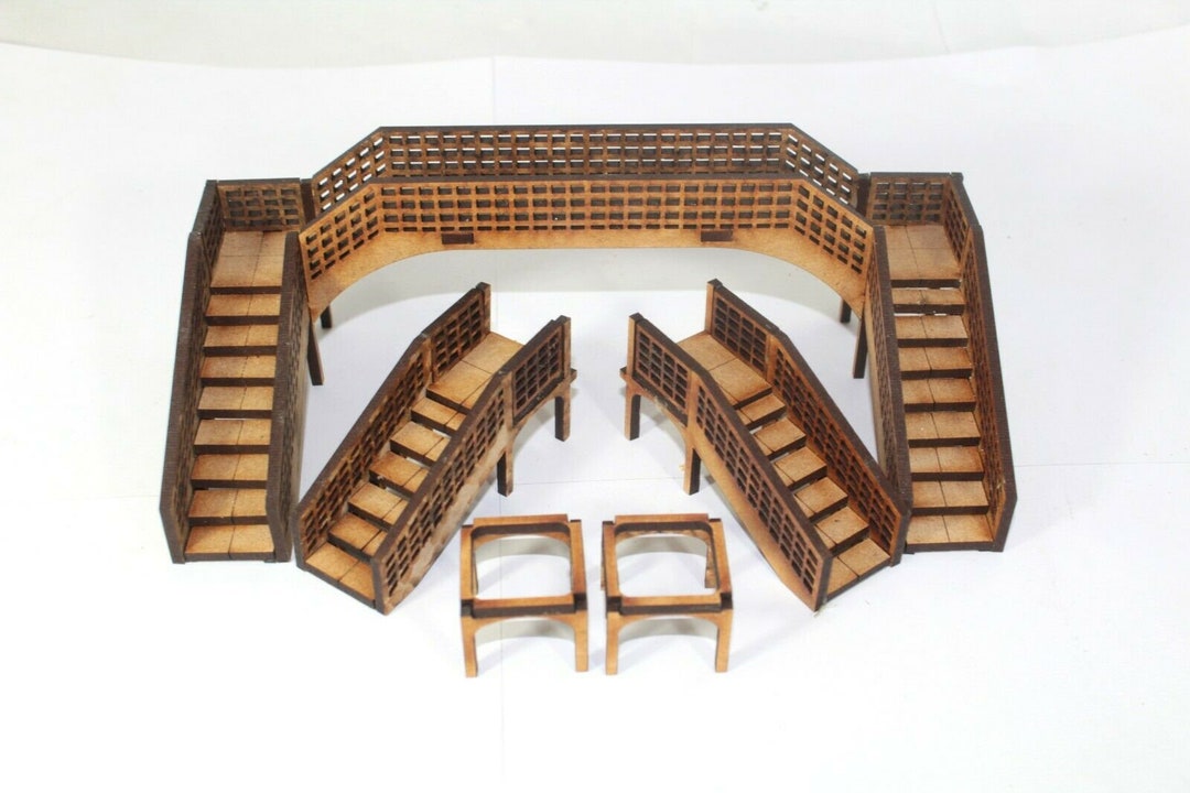Foot Bridge Double Track Model Railway 00/OO Gauge MDF Assembled With ...