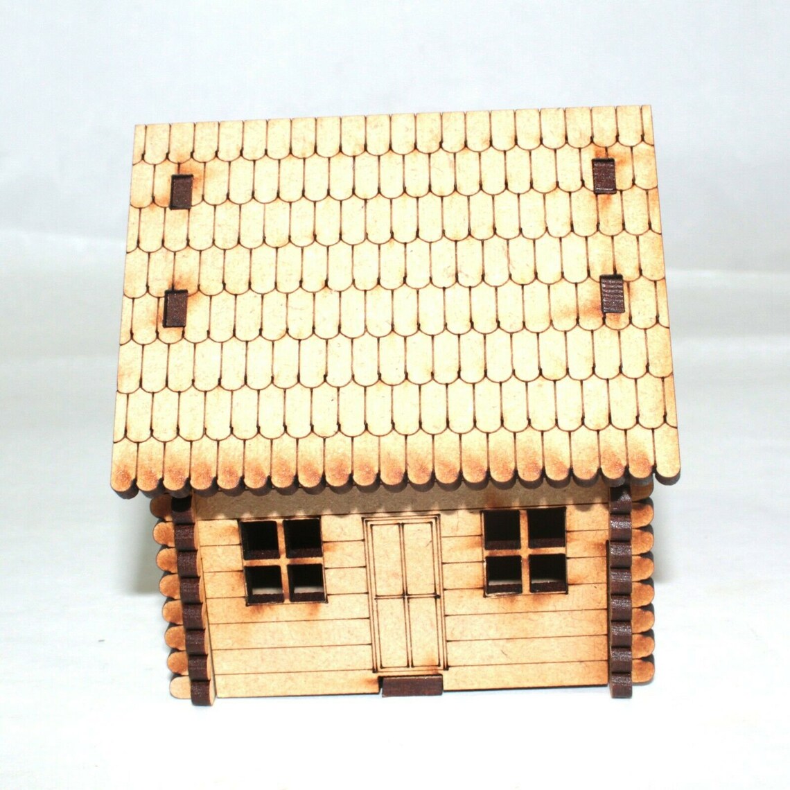 OO Gauge Model Railway MDF Laser Cut 00 Village 5 X Buildings House ...