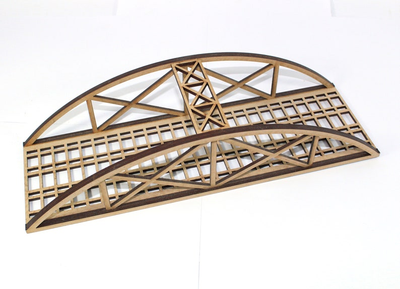 Model Railway OO Gauge Bridge Twin Track MDF Bowstring 355mm - Etsy UK