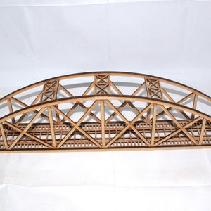 Model Railway Single Track Bridge 00 / OO Gauge MDF Bow 570mm ...
