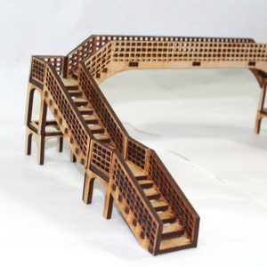 Foot Bridge Tripletrack Model Railway 00/OO Gauge MDF Assembled With ...