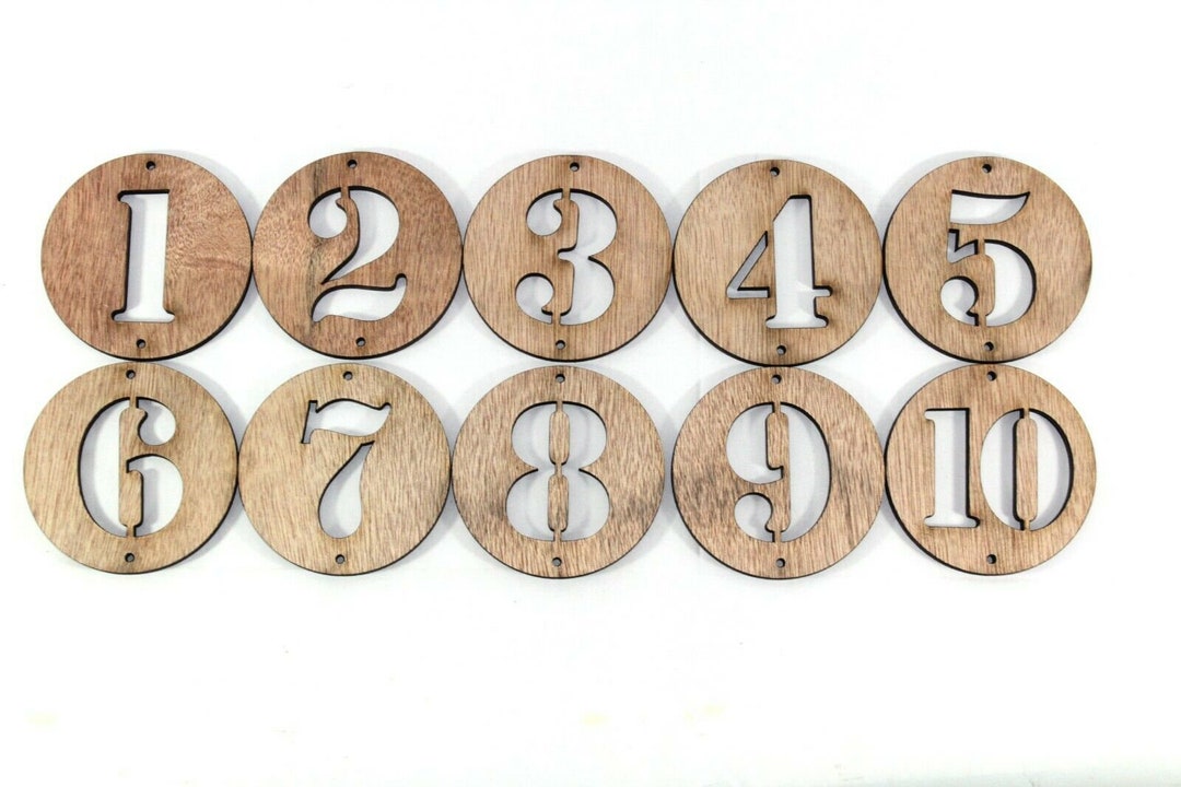 Beehive Numbers 1 - 10 Plywood Numbers With Holes to Fix to Bee Hive or ...