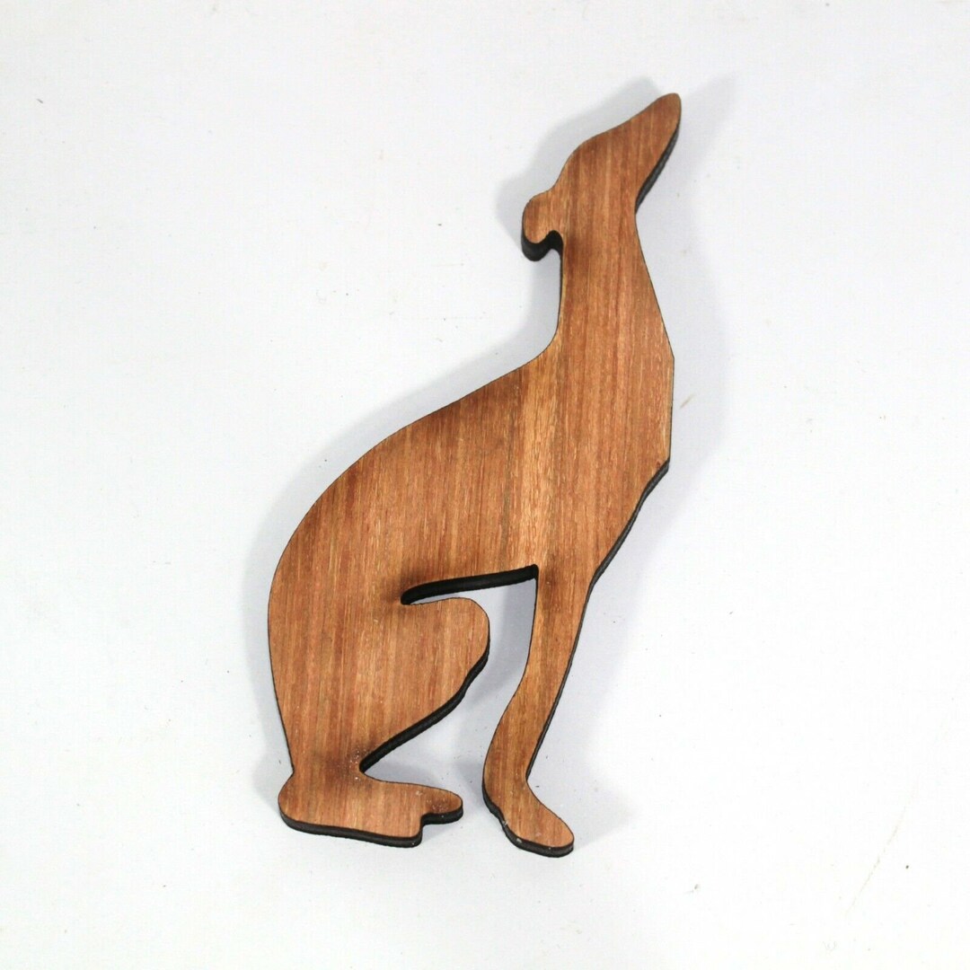 Greyhounds Wooden Laser Cut Shapes - for Craft Making 60mm Sitting Dog ...