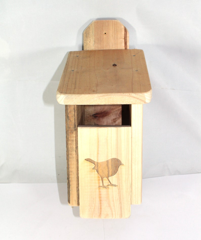 Robin Bird Box Wooden Personalised Handmade From Recycled Wood - Etsy UK