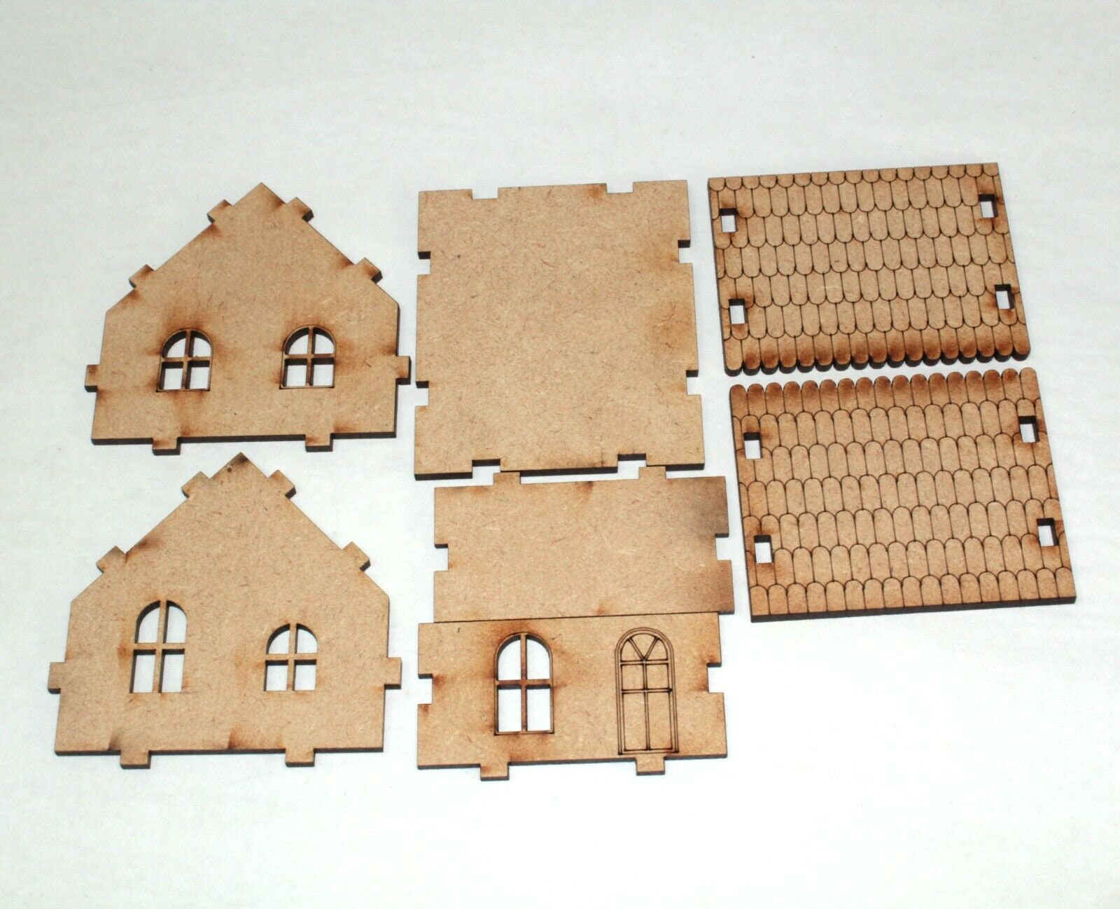 OO Gauge Model Railway MDF Laser Cut 00 Village 5 X Buildings - Etsy UK