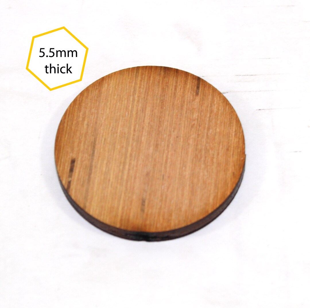 Laser Cut 50mm Circle Shapes Plywood Round Embellishments Craft Wood ...