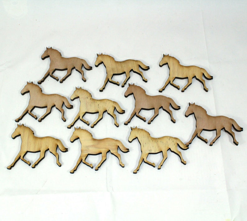 Horse Laser Cut Plywood Farm Animal Shapes for Craft Making & - Etsy UK