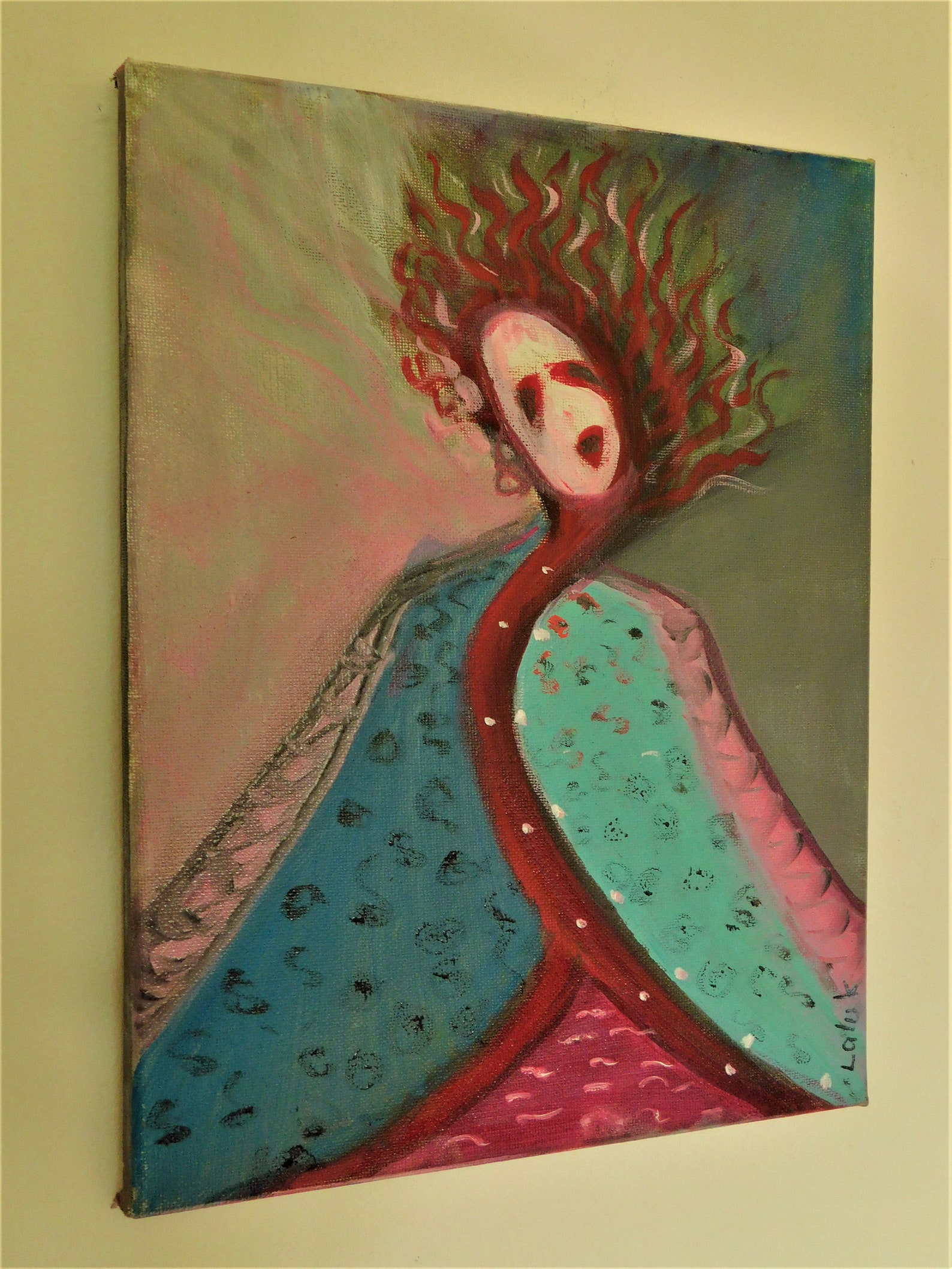 Original Oil Abstract Painting Signed by Nalan Laluk: Why Not - Etsy UK