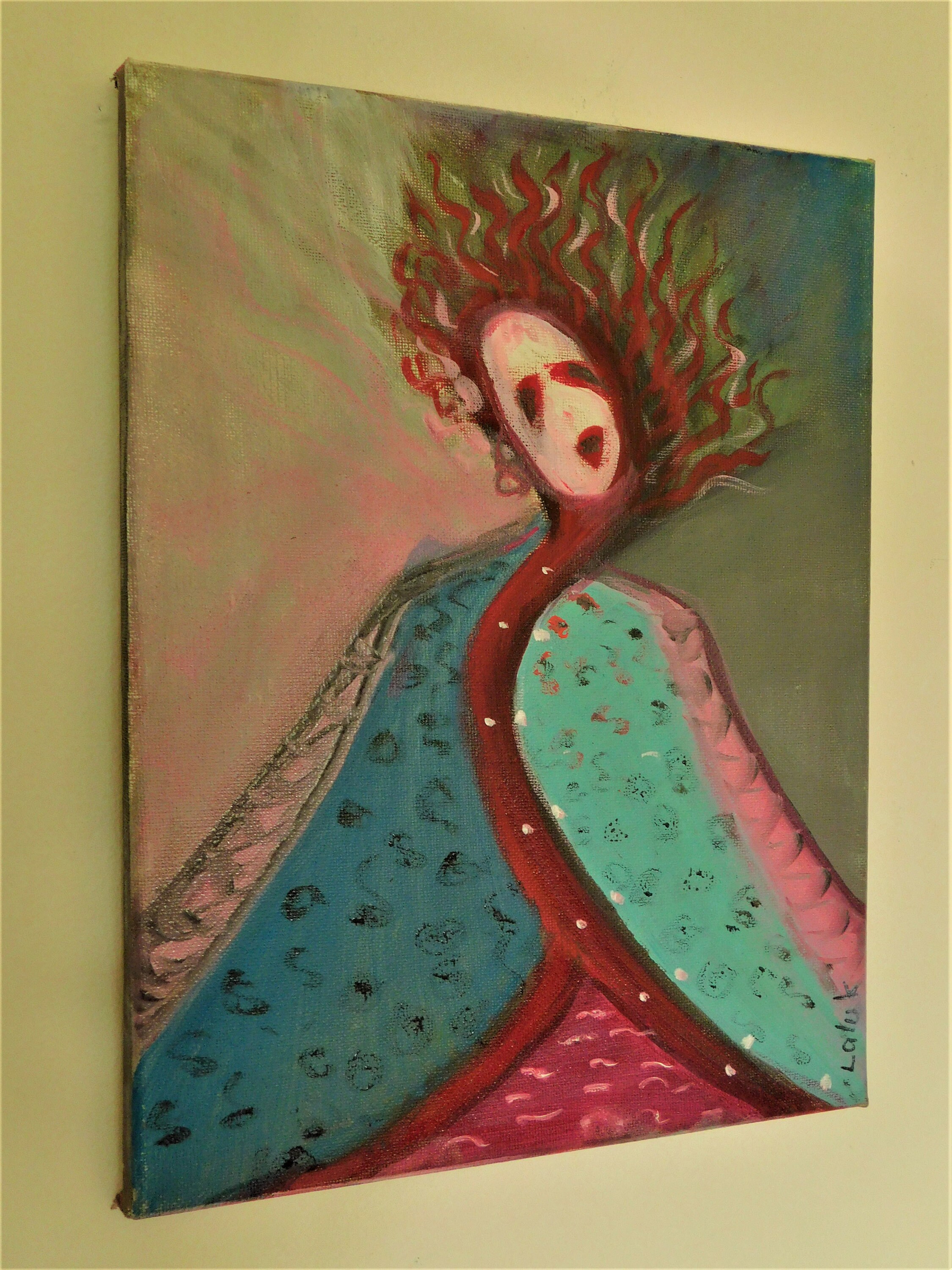 Original Oil Abstract Painting Signed by Nalan Laluk: Why Not - Etsy UK