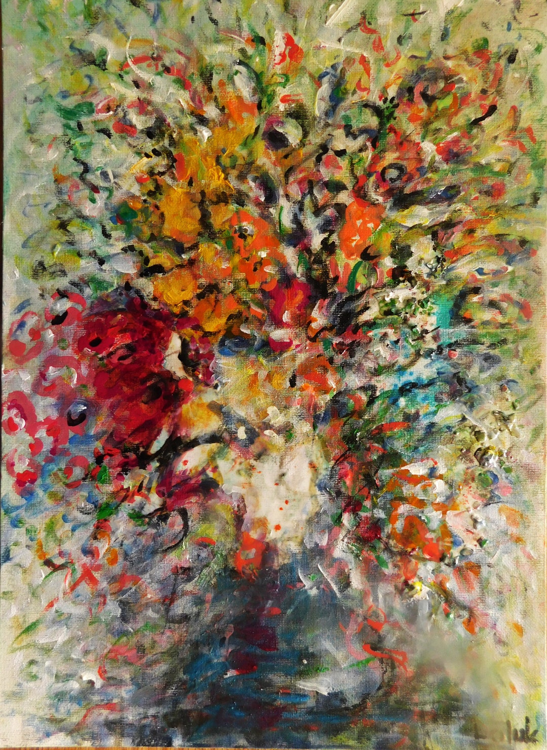 Original Oil Painting Signed by Nalan Laluk: - Etsy