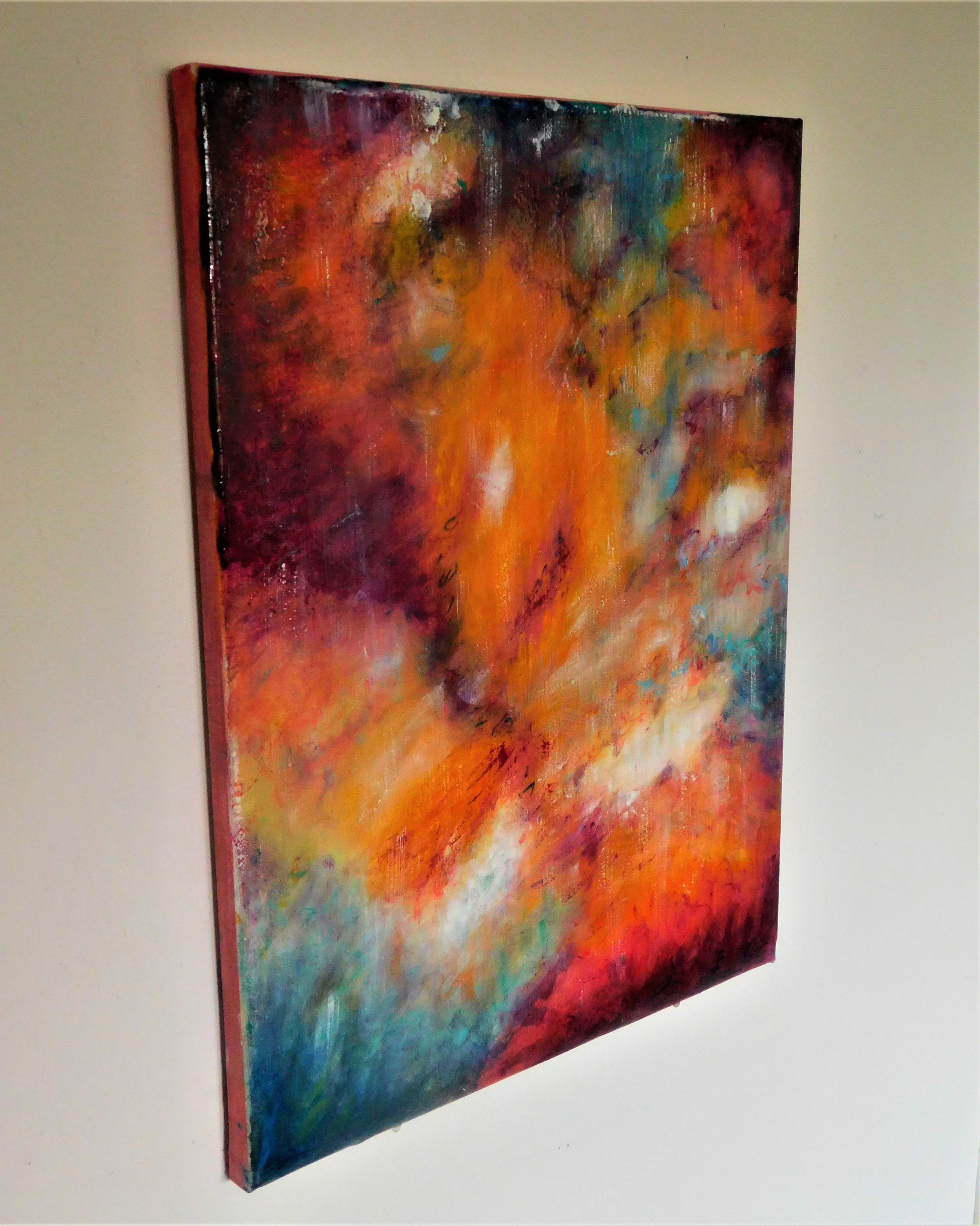 Original Abstract Oil Painting, Signed, by Nalan Laluk: clouds - Etsy UK