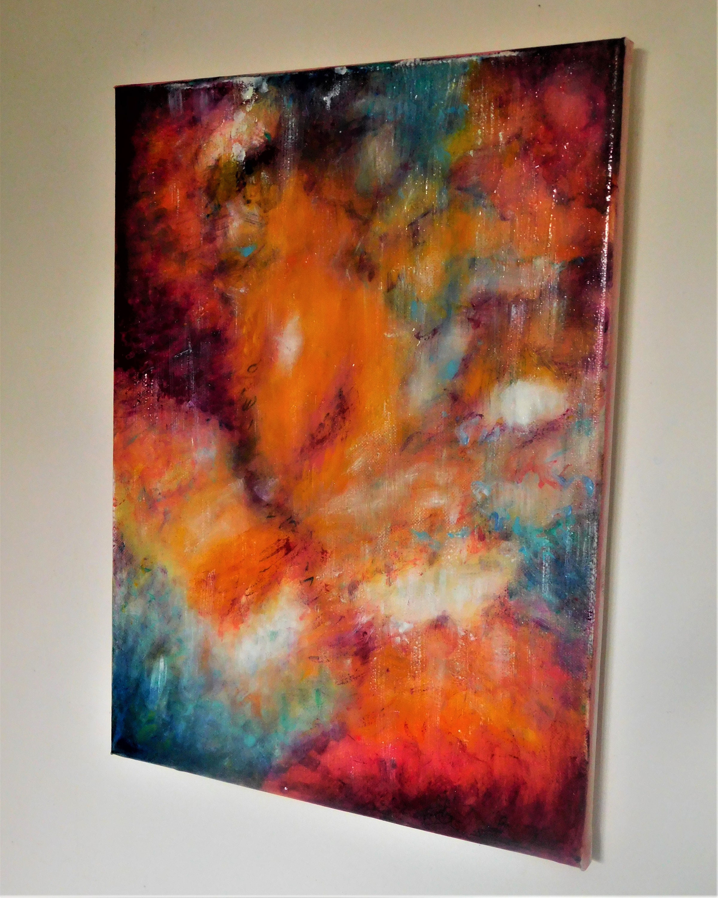 Original Abstract Oil Painting, Signed, by Nalan Laluk: clouds - Etsy UK