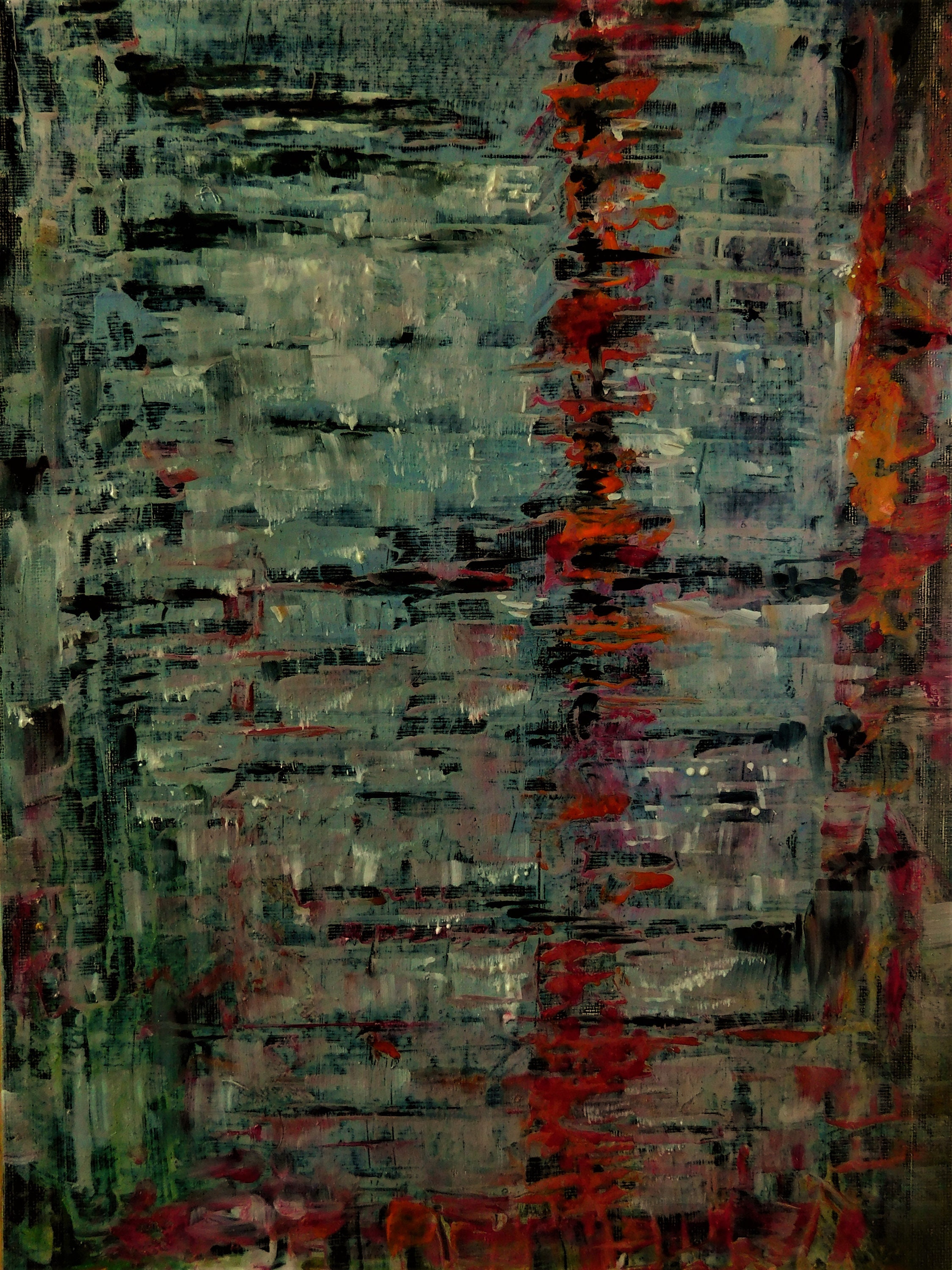 Original Abstract Oil Painting Signed by Nalan Laluk: - Etsy UK