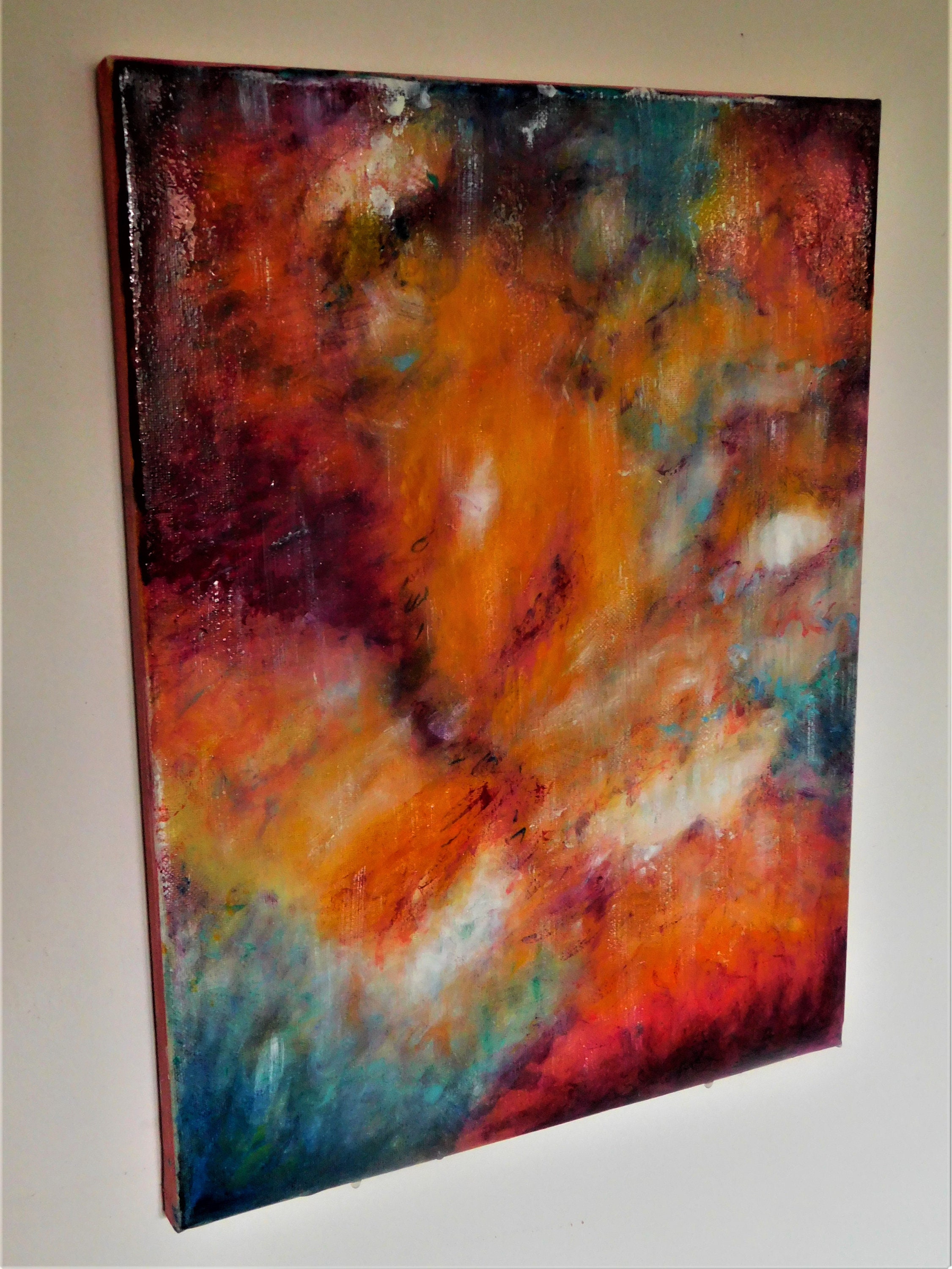 Original Abstract Oil Painting, Signed, by Nalan Laluk: clouds - Etsy UK