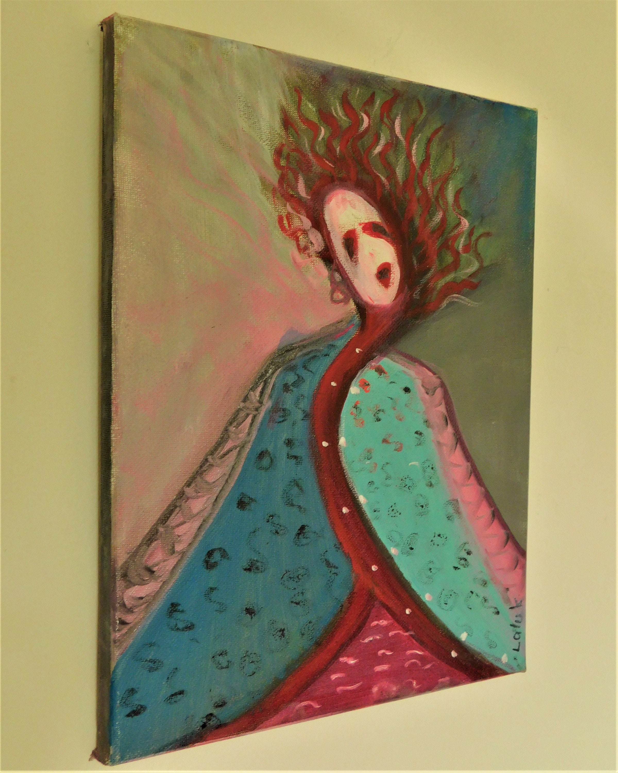 Original Oil Abstract Painting Signed by Nalan Laluk: Why Not - Etsy UK