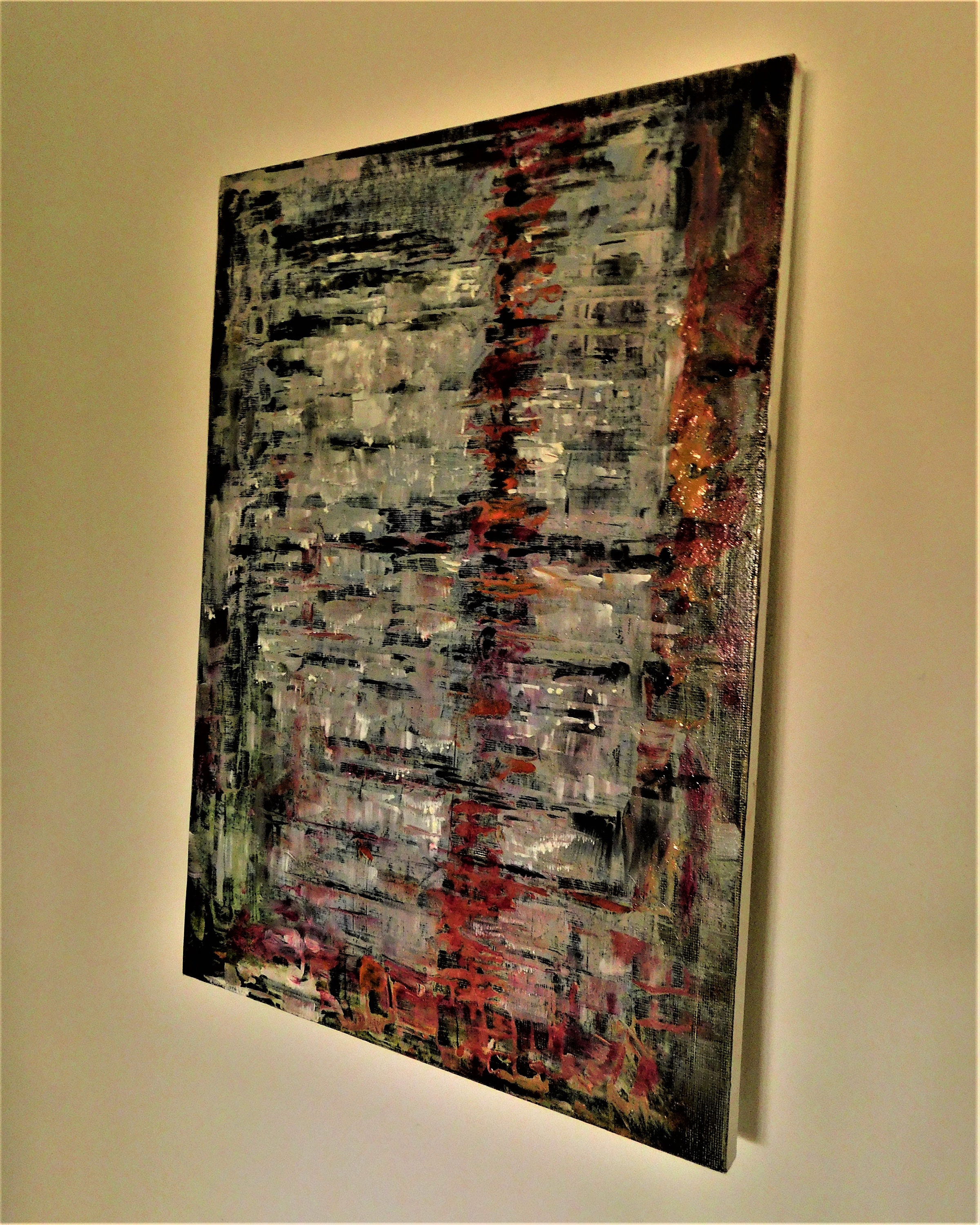 Original Abstract Oil Painting Signed by Nalan Laluk: - Etsy UK