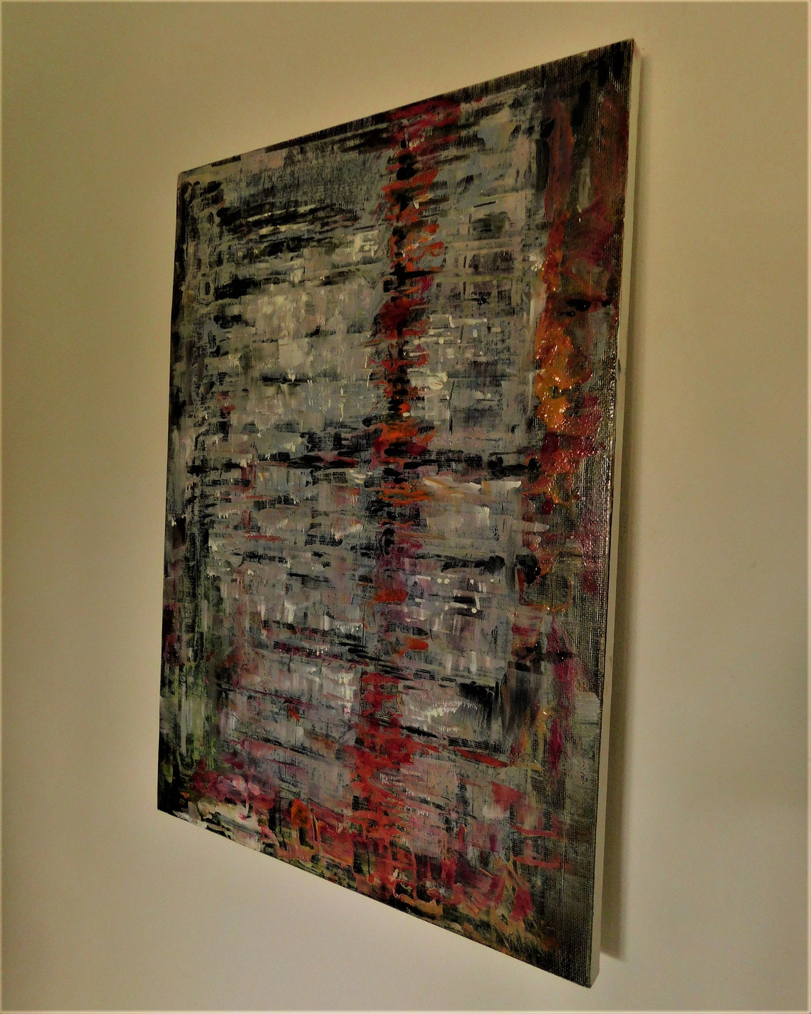 Original Abstract Oil Painting Signed by Nalan Laluk: - Etsy UK