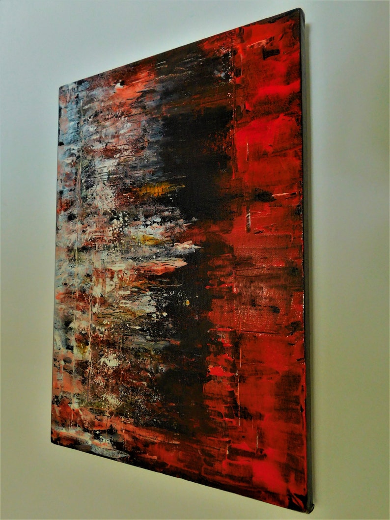 Original Abstract Oil Painting Signed by Nalan Laluk: - Etsy UK