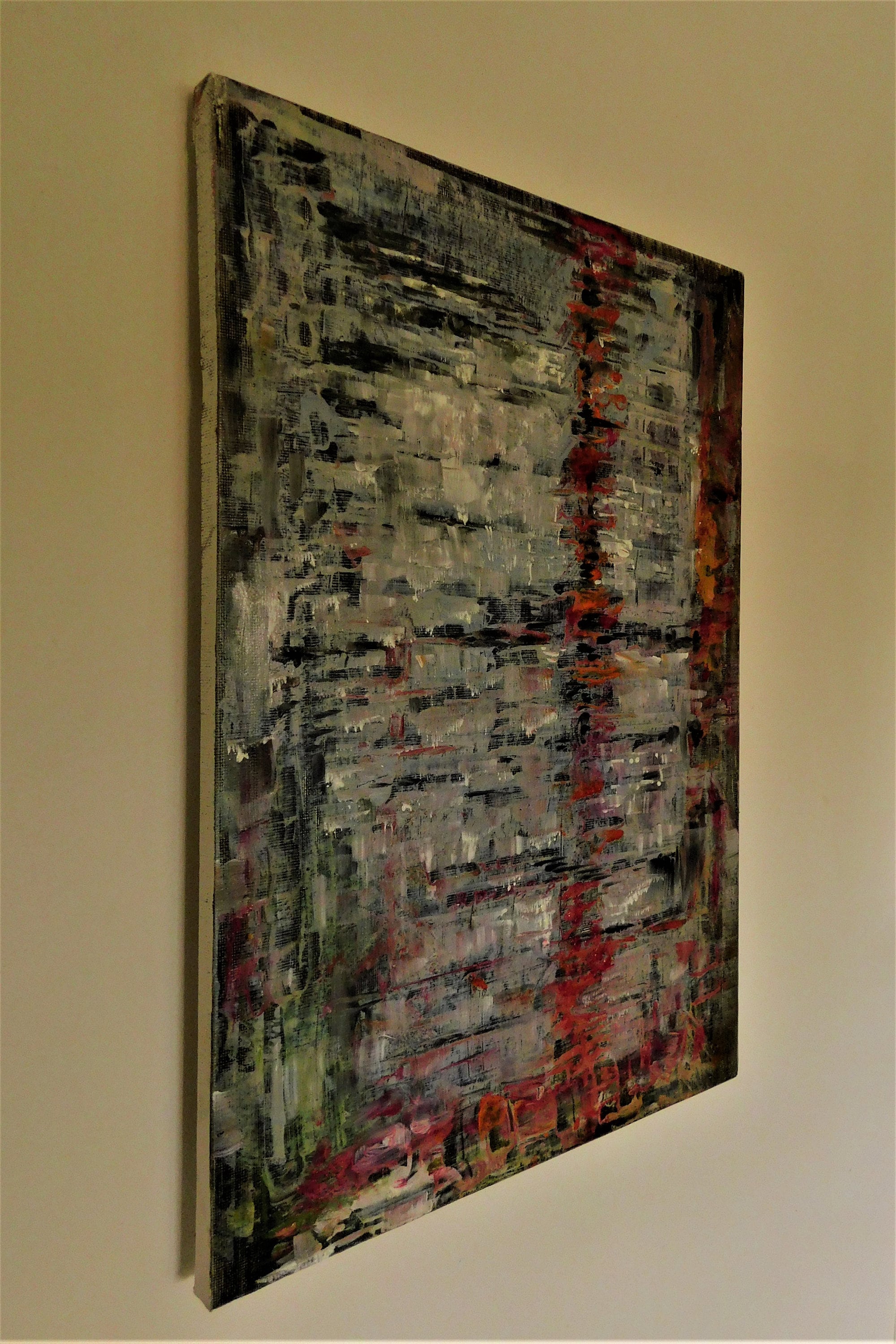 Original Abstract Oil Painting Signed by Nalan Laluk: - Etsy UK