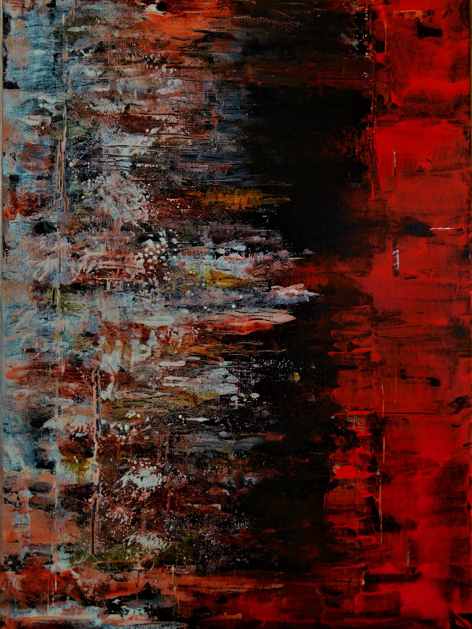 Original Abstract Oil Painting Signed by Nalan Laluk: - Etsy UK