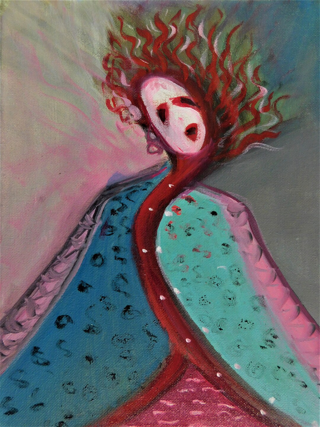 Original Oil Abstract Painting Signed by Nalan Laluk: Why Not - Etsy UK