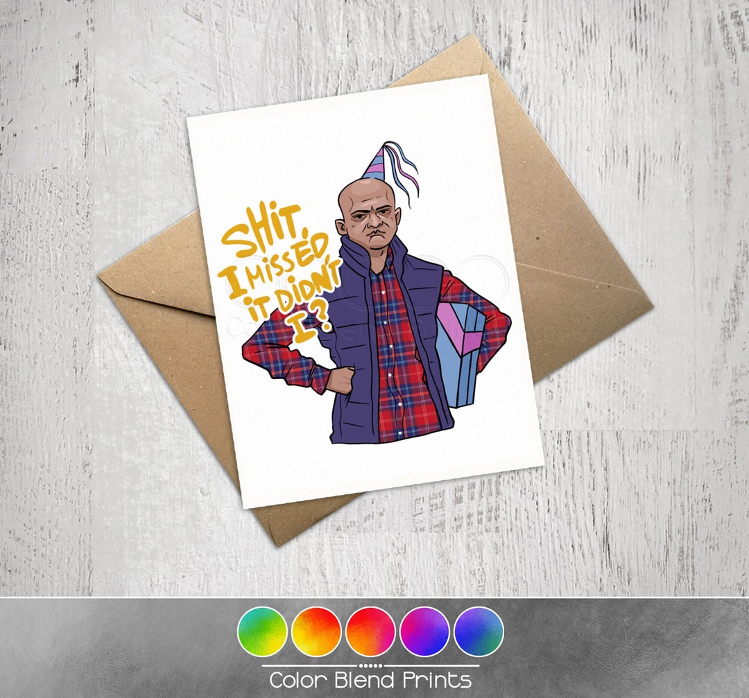Disappointed Guy, Funny Internet Meme, Belated Birthday Card, Unique ...