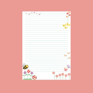 Printable Letter Paper, Letter Writing Paper, Writing Paper for Kids - Etsy
