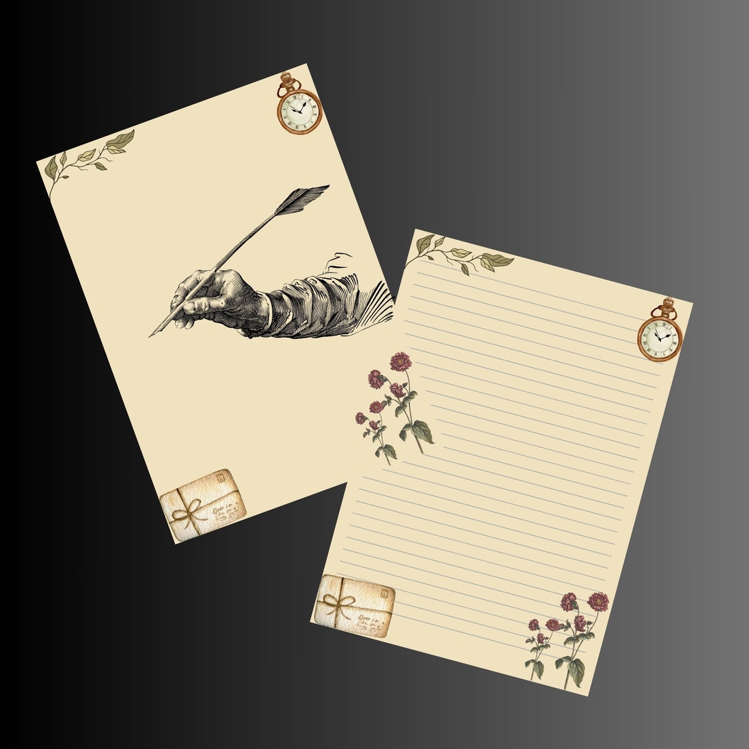 Printable Latter Paper, Writing Letter, Vintage Letter - Etsy