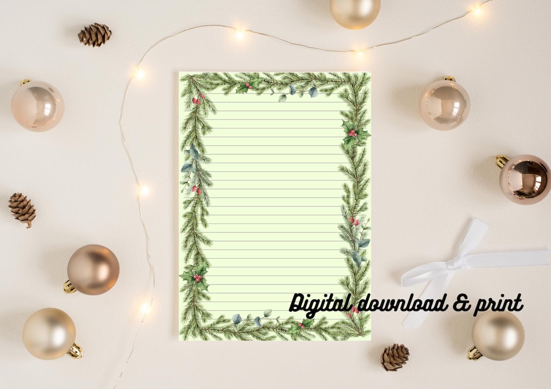 Printable Letter Paper, Letter Writing Paper, Notepaper - Etsy UK