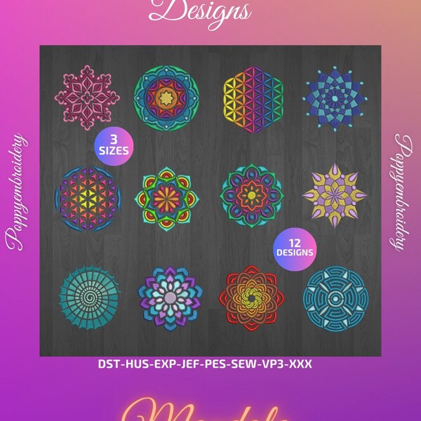 Mandala Embroidery - Etsy