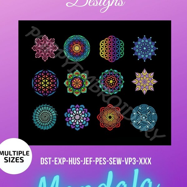 Mandala Embroidery - Etsy