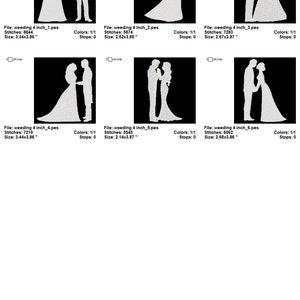 WEDDING Embroidery Machine Designs / INSTANT DOWNLOAD - Etsy