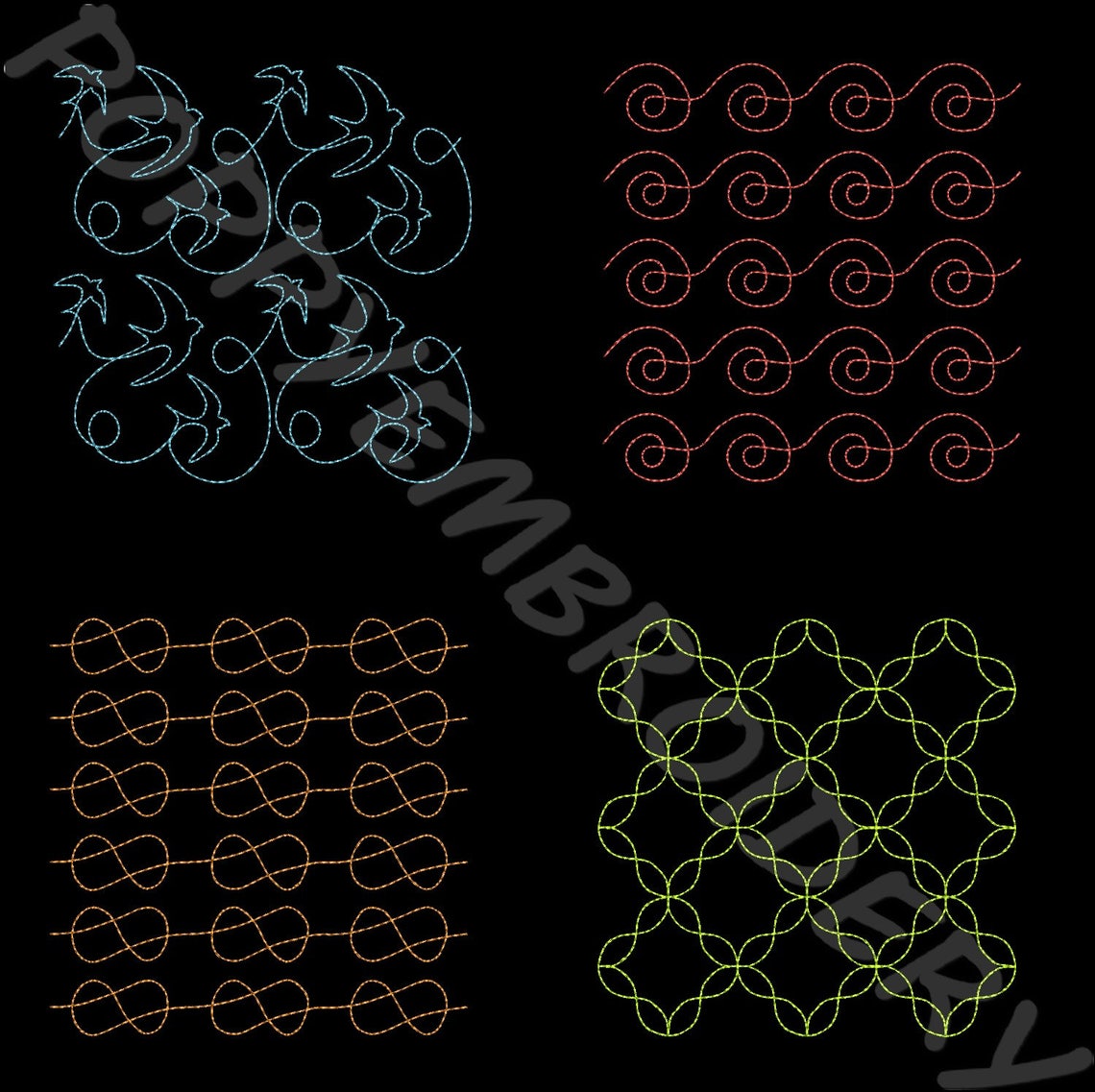 QUILT Block / 32 Patterns Embroidery Machine Designs / Motifs - Etsy