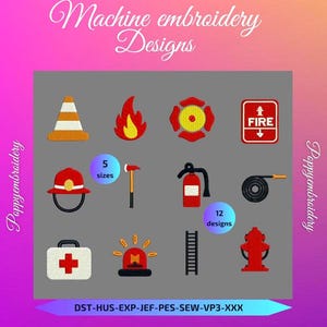 FIREFIGHTER Fireman, Machine Embroidery Designs / INSTANT DOWNLOAD - Etsy