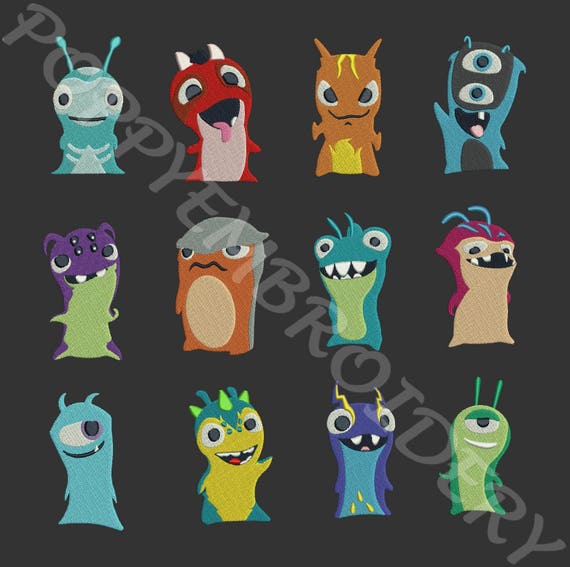 Slug Design for Embroidery Machine / Motifs Pour Broderie - Etsy