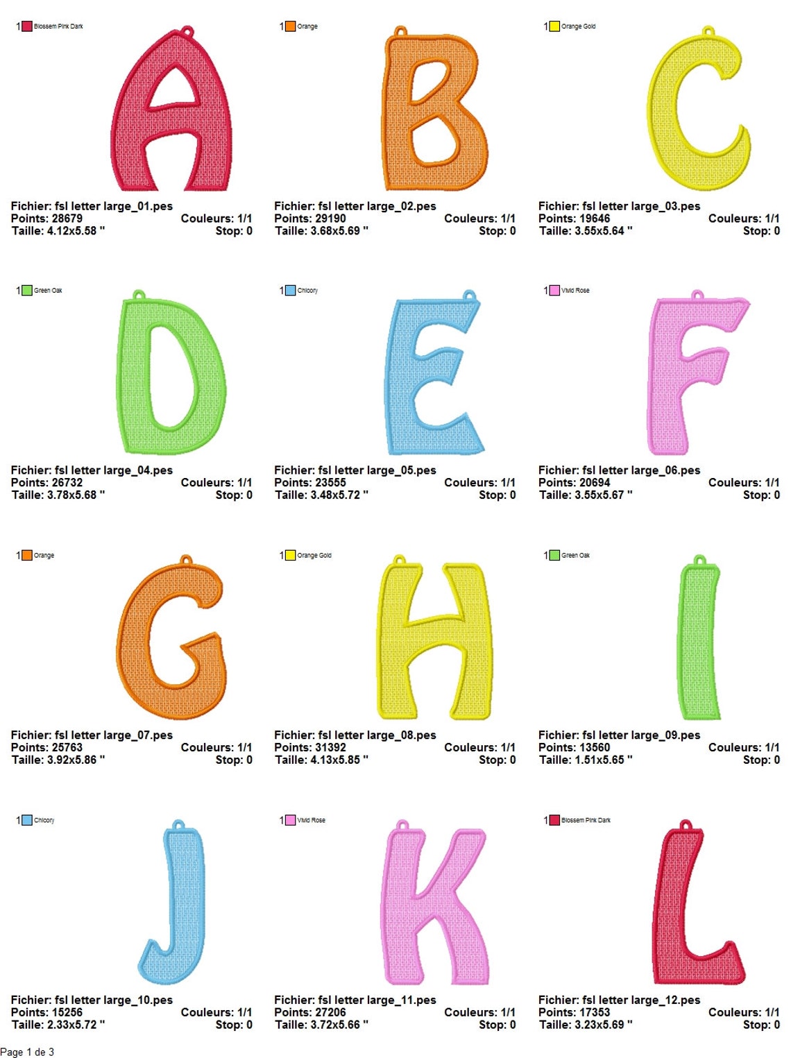 Free Standing Lace FSL Letter Embroidery Machine Designs / - Etsy