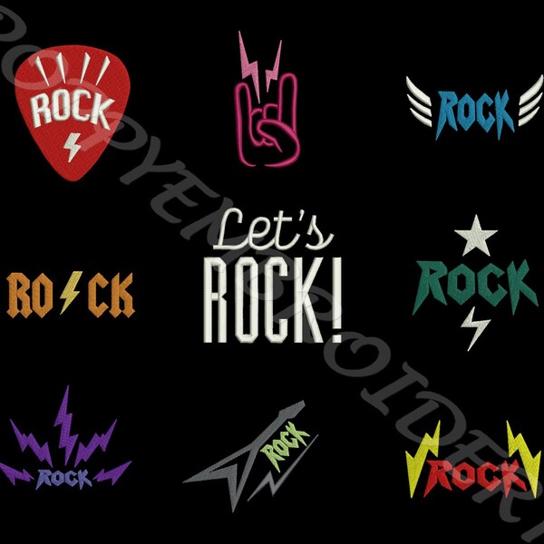 Rock Embroidery - Etsy