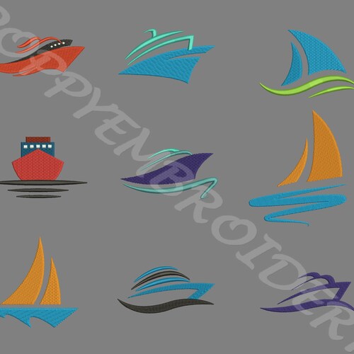 Pontoon Boat Machine Embroidery Design - Etsy